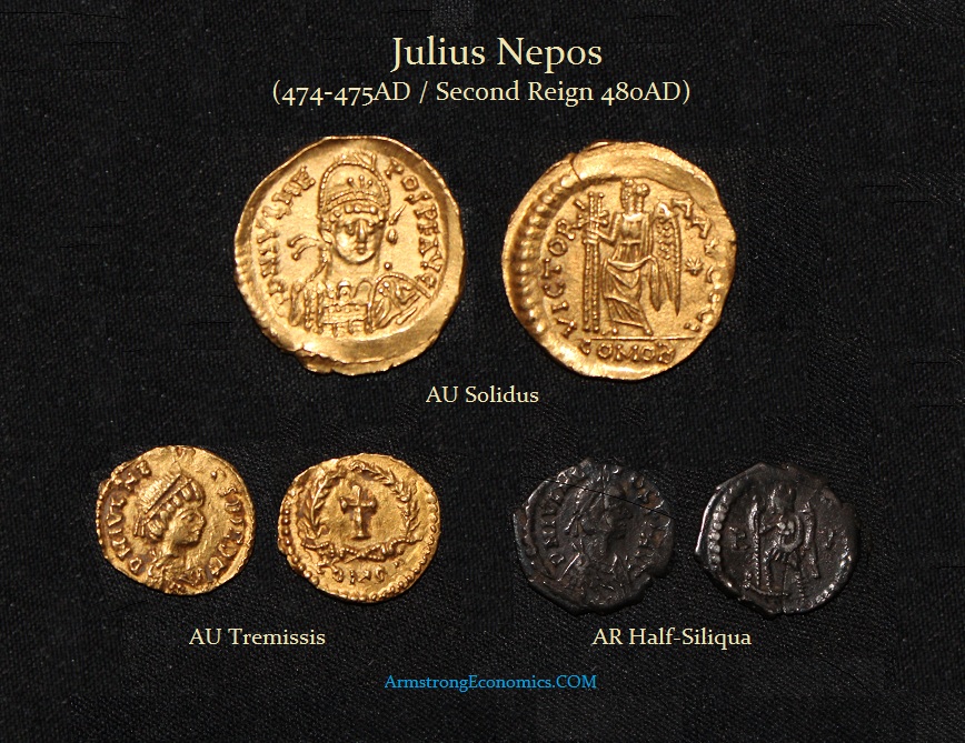 Julius Nepos – 474-475 (480) AD | Armstrong Economics