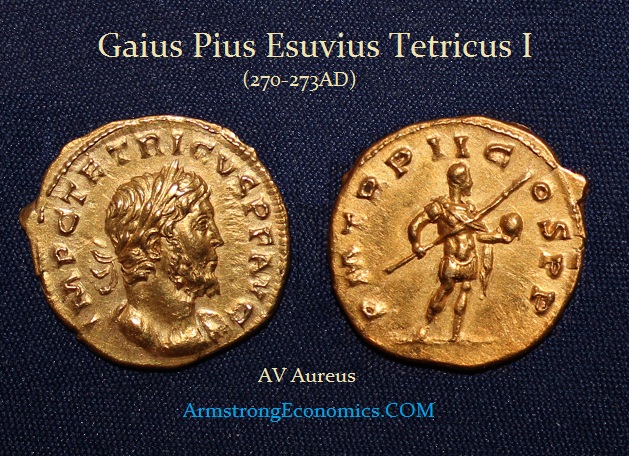 Tetricus I - 270-273 AD | Armstrong Economics