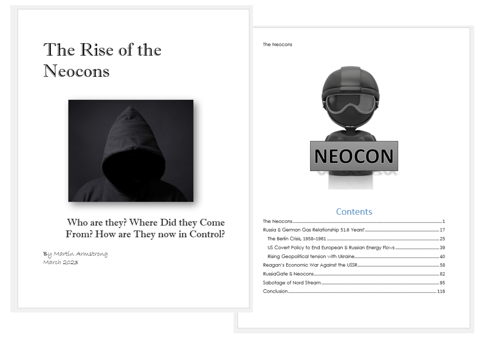 The Rise Of The Neocons | Armstrong Economics