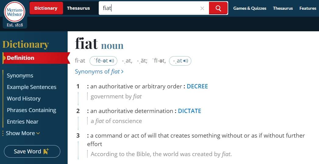 FIAT - What Is It Really! | Armstrong Economics