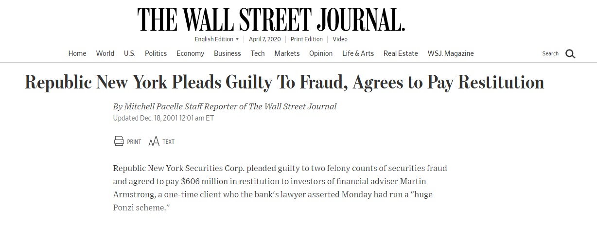 The Government Always Tries To Intimidate Judges | Armstrong Economics