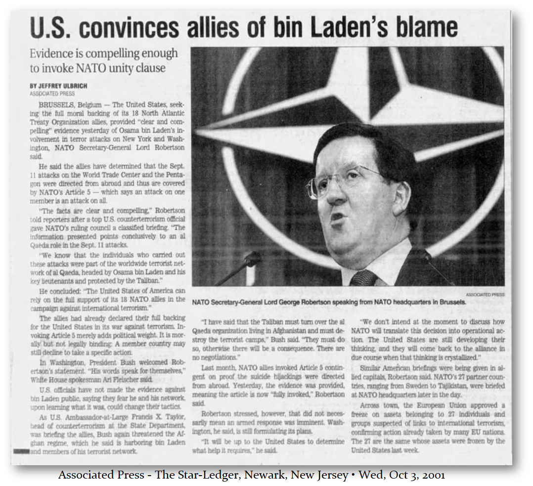 NATO & Invoking Article 5 – The Burning Platform