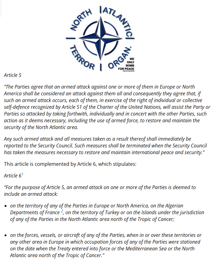 NATO & Invoking Article 5 | Armstrong Economics