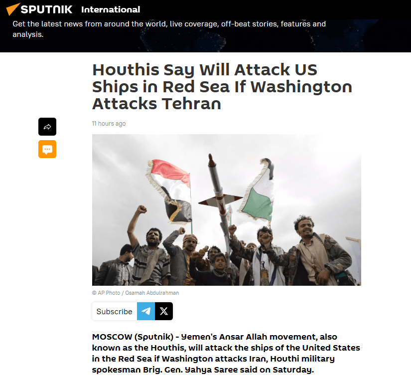 Houthis Threaten To Attack US Ships In Retaliation | Armstrong Economics